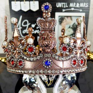 Handmade | Accessories | Lion King Crown Male Crown Mens Royal Crown ...